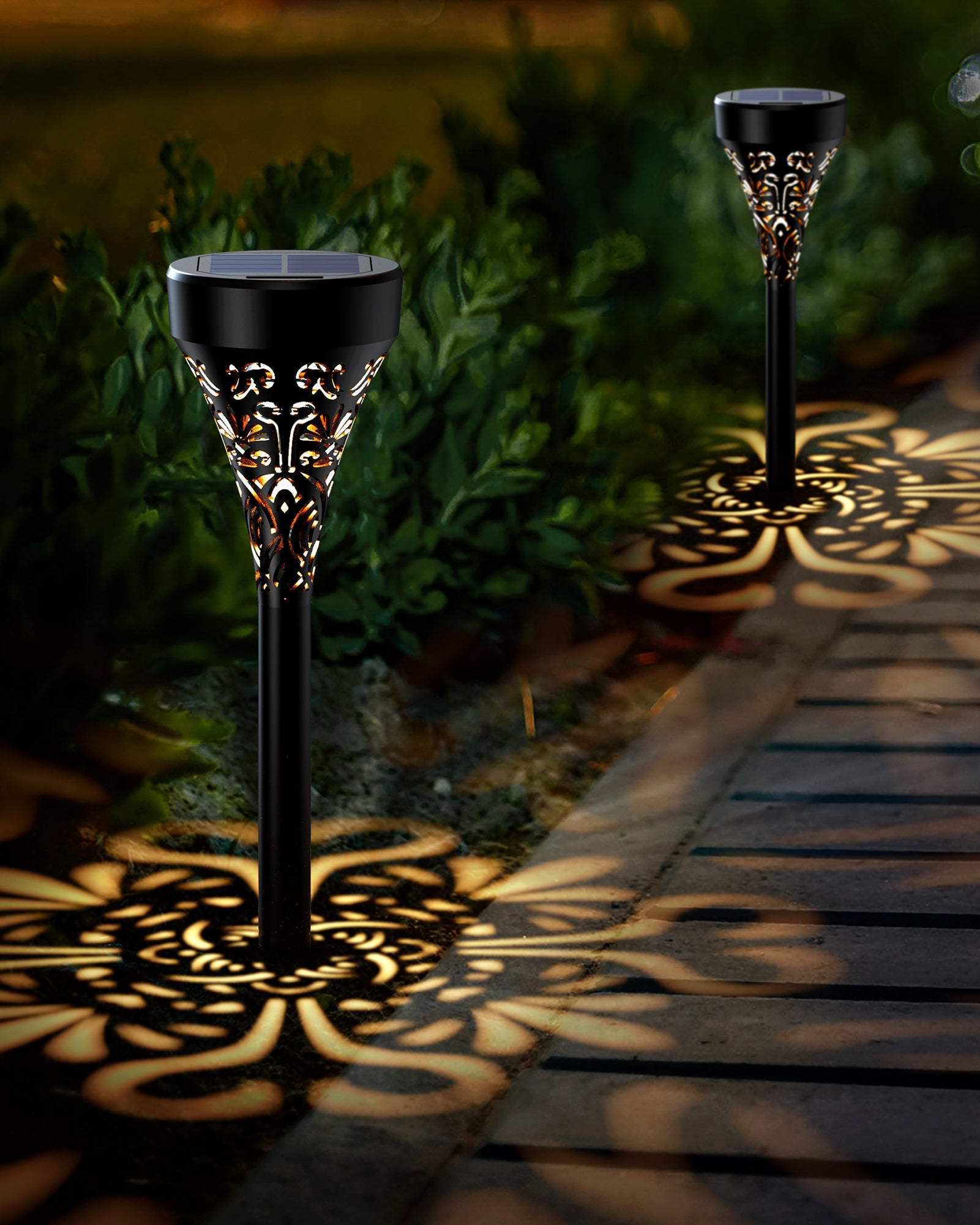 Lytmi Outdoor Solar Lights, 6 Pack LED Solar Pathway Lights